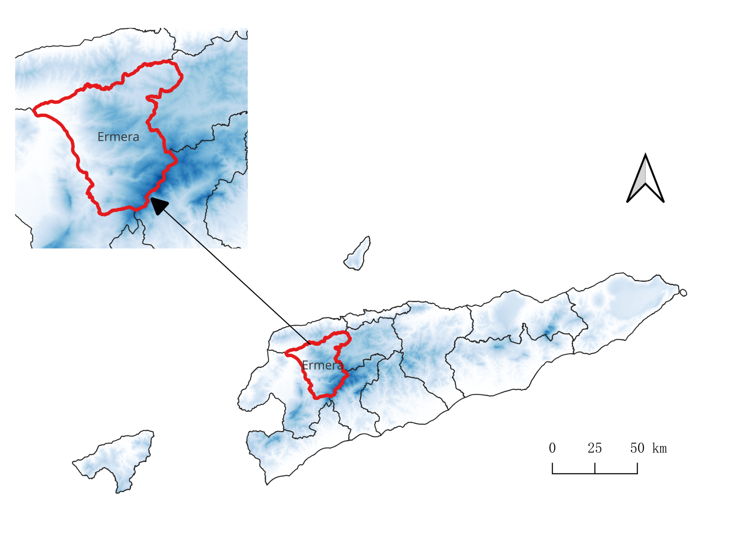 Exploring the coffee growing areas in Ermera